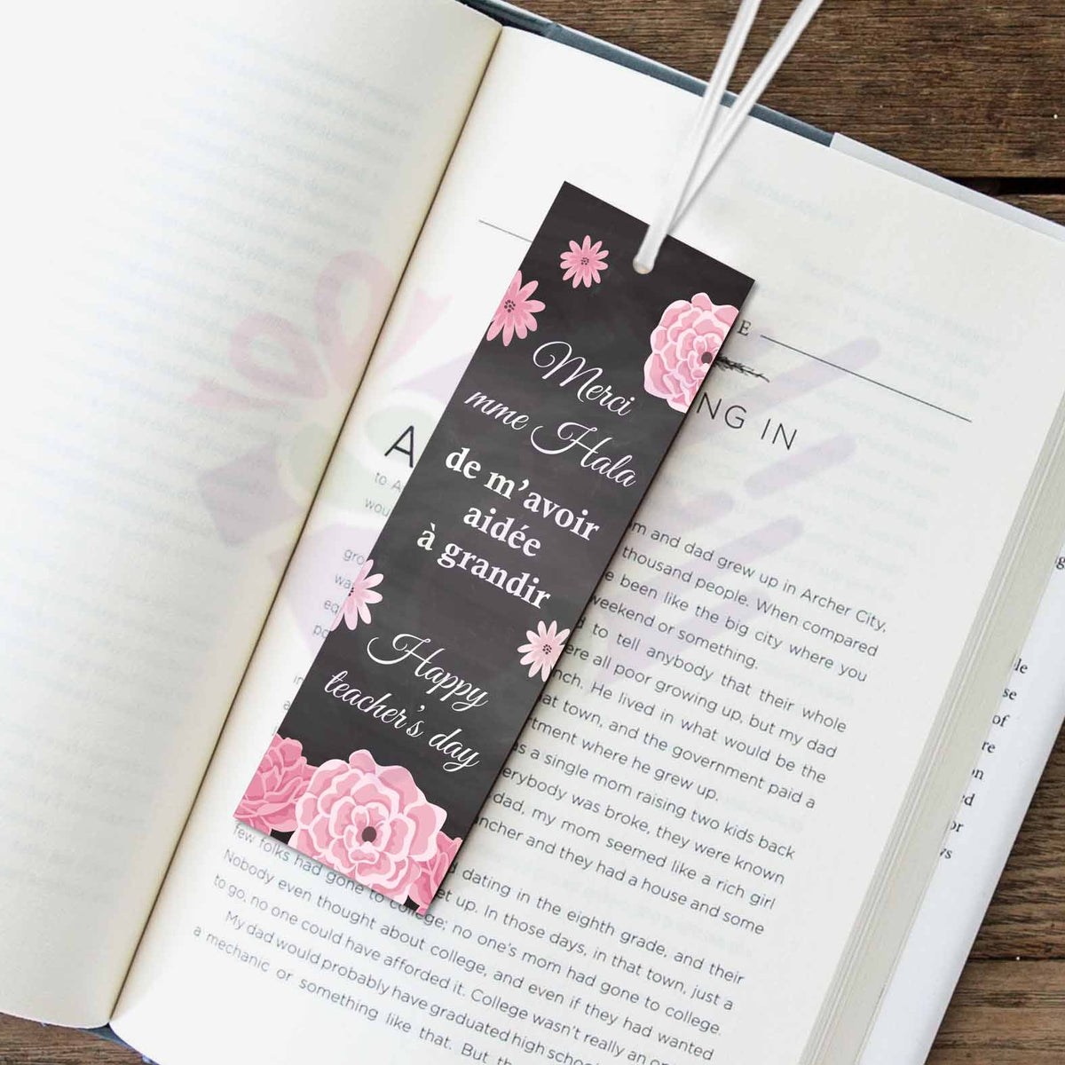 French teacher bookmark 02 – 5ouza3balat
