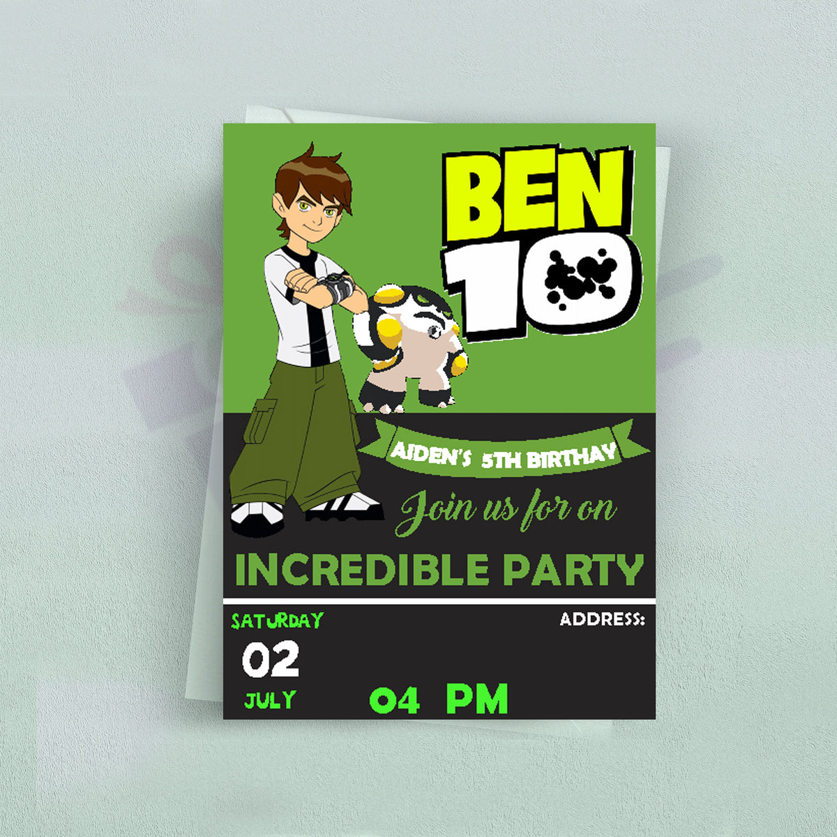Ben ten invitation card 01 – 5ouza3balat