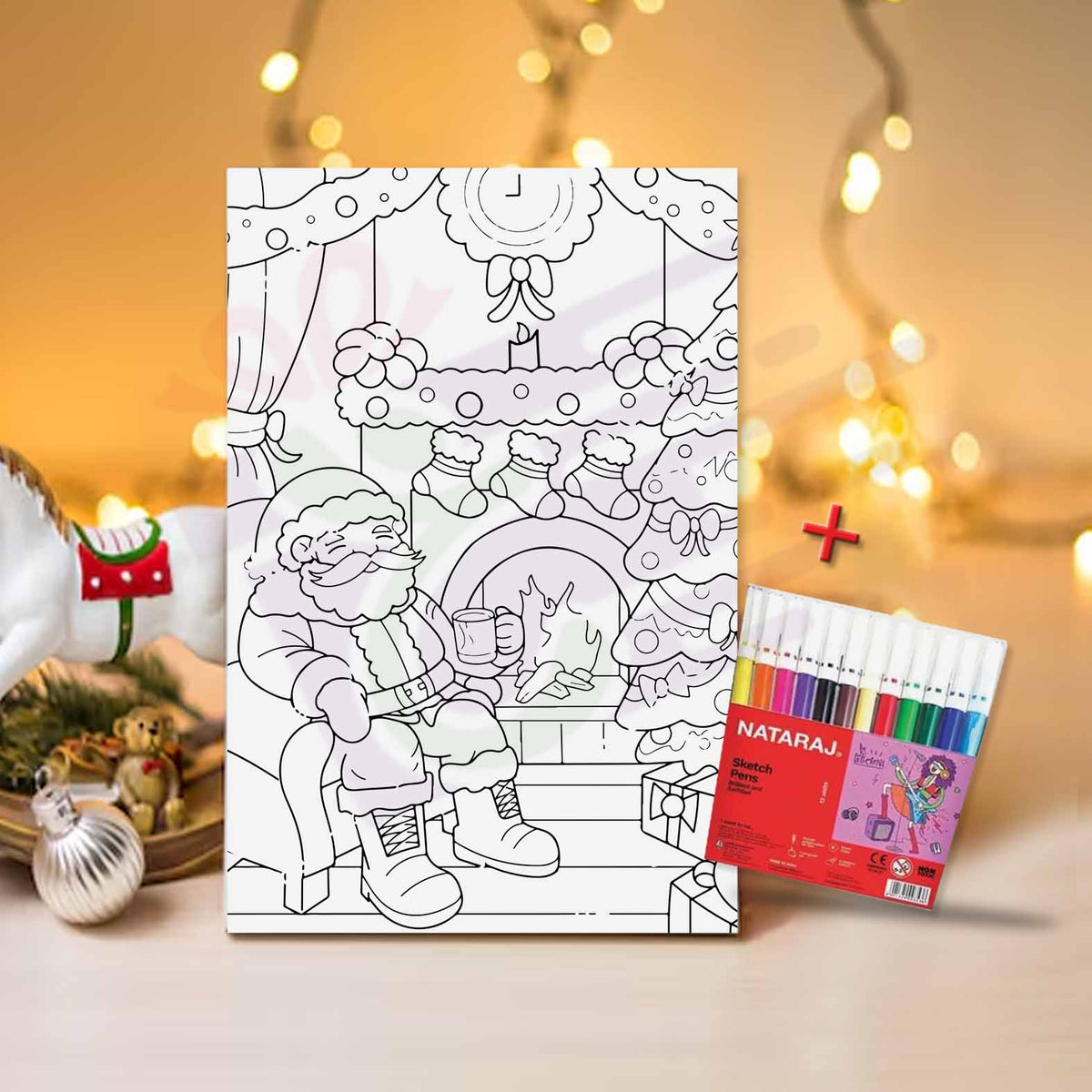 Christmas coloring tableau 01 – 5ouza3balat