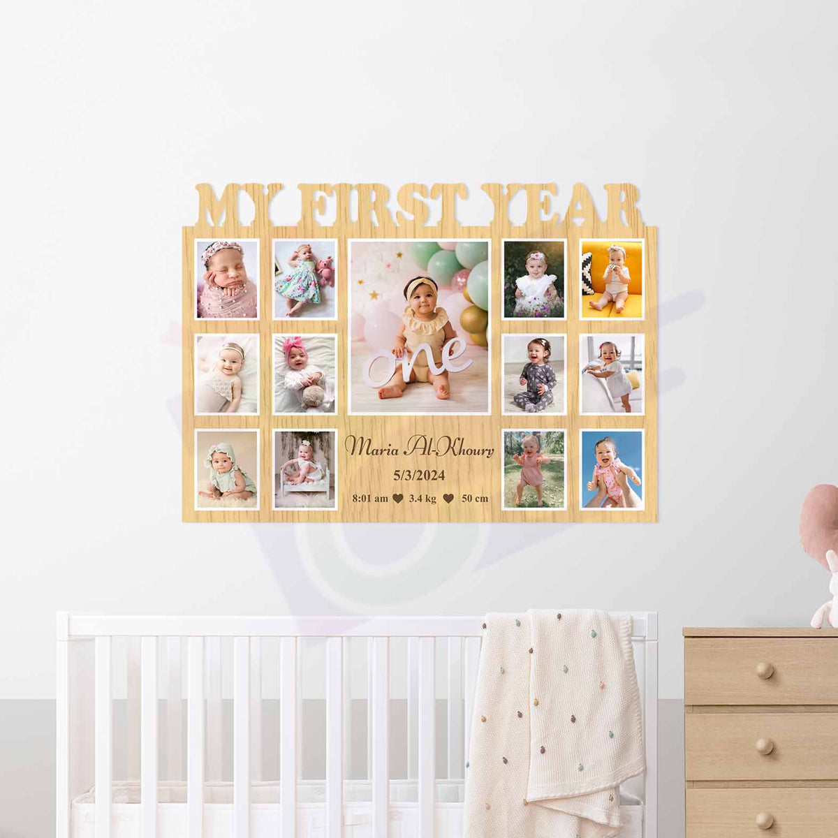 My first year wall frame – 5ouza3balat