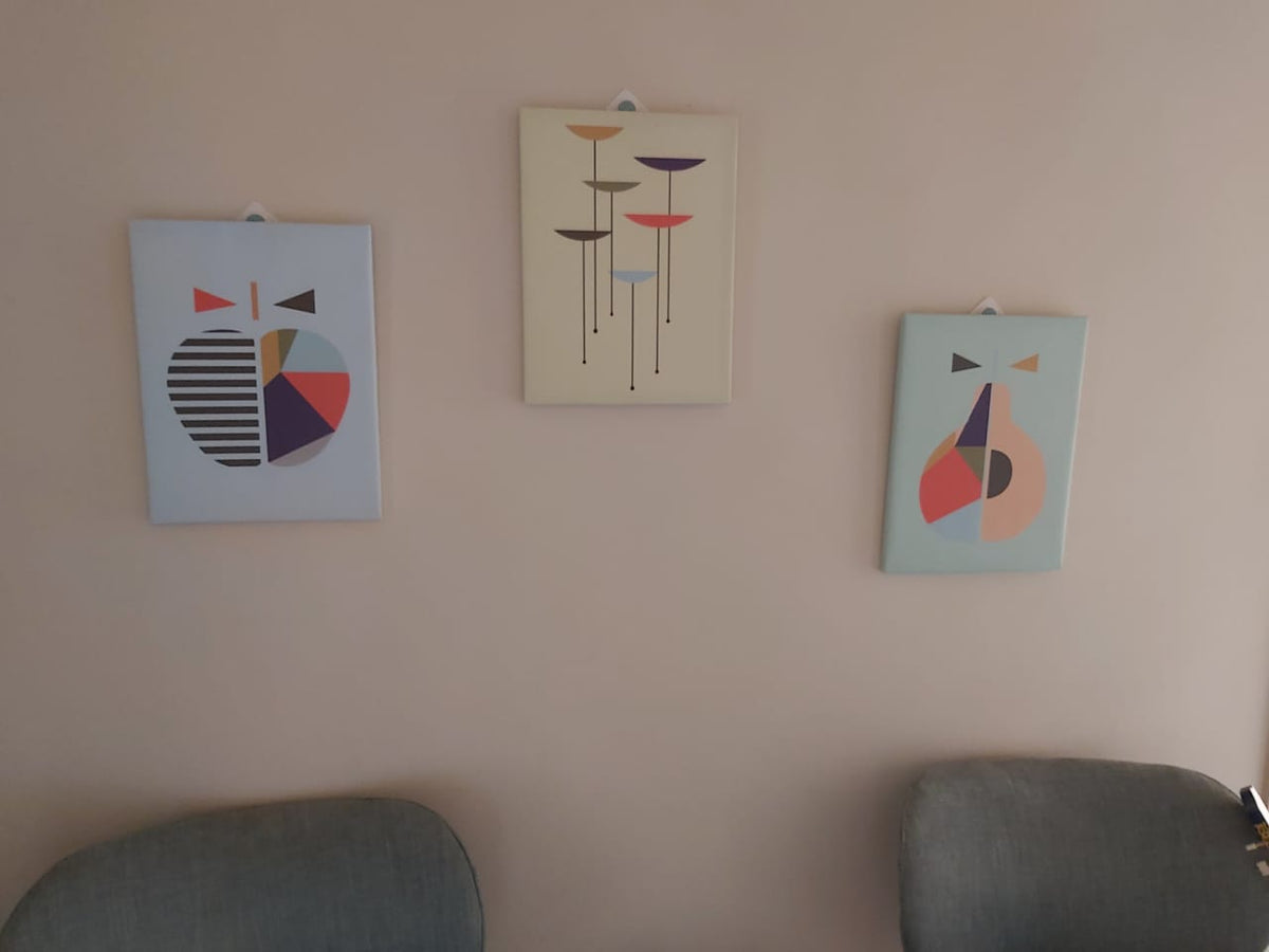 Apple and pear abstract tableau – 5ouza3balat