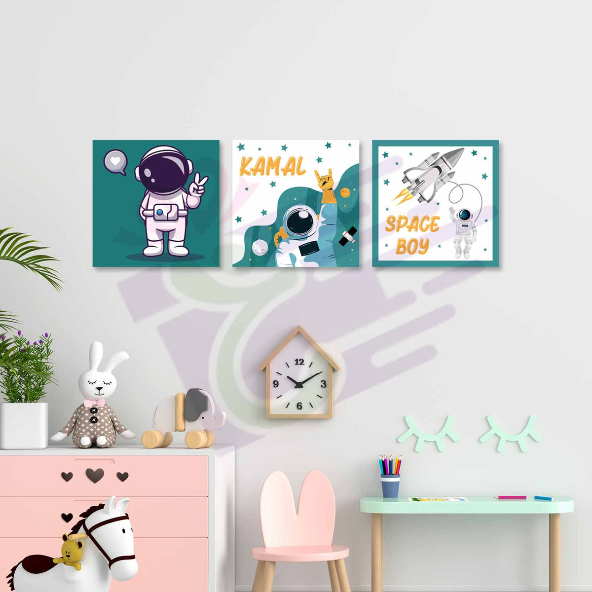 Astronaut rocket tableau – 5ouza3balat