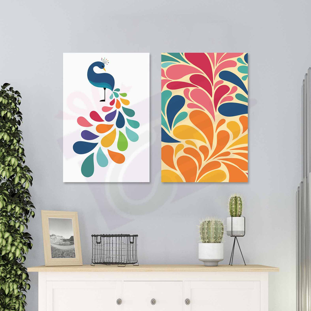 Colorful peacock tableau – 5ouza3balat
