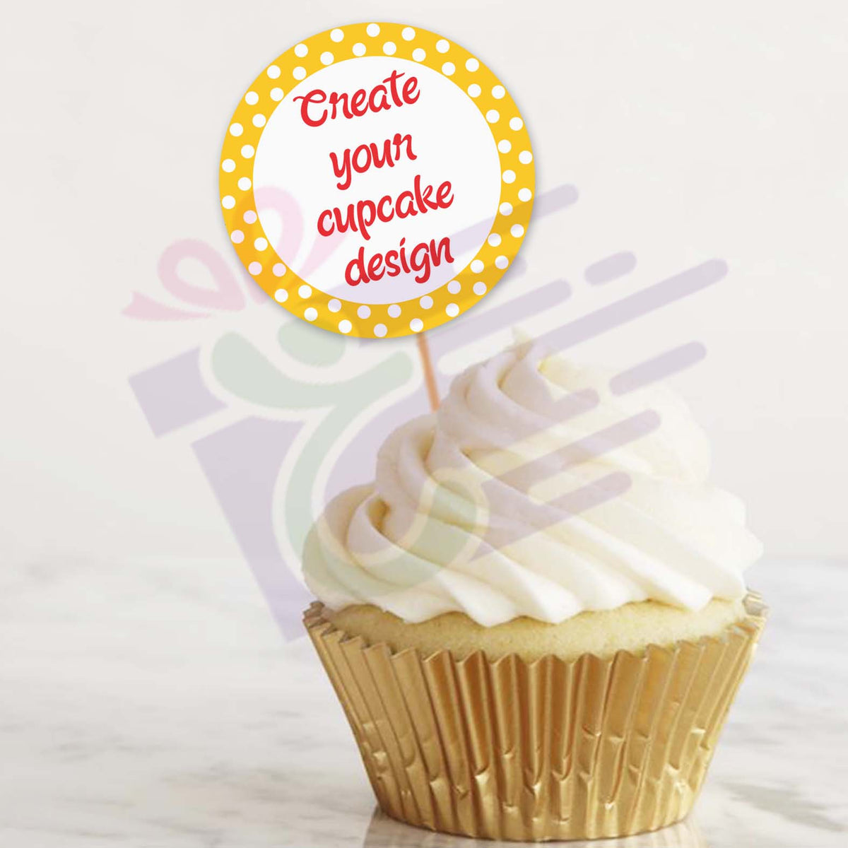 Custom cupcake stick – 5ouza3balat