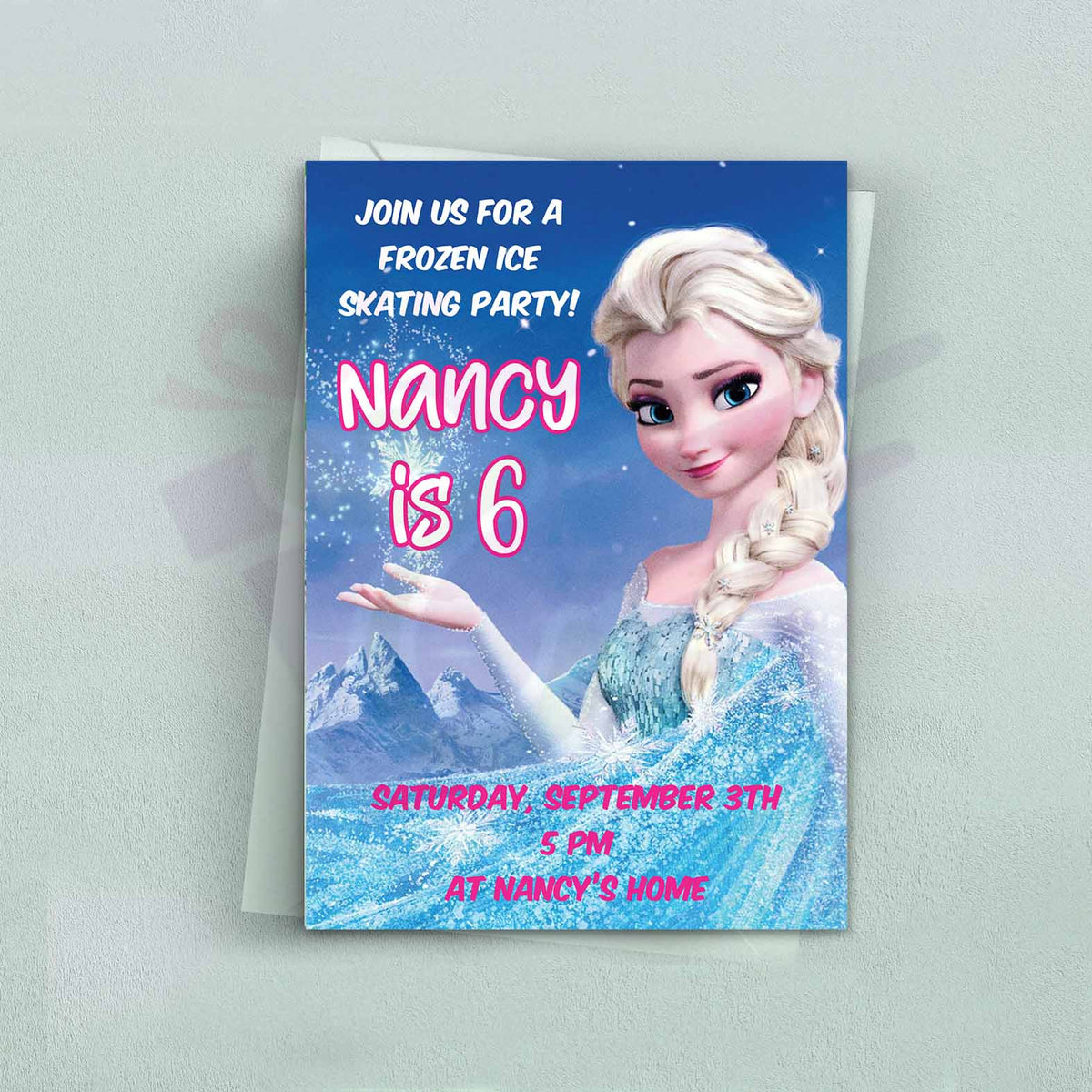 Frozen invitation card – 5ouza3balat