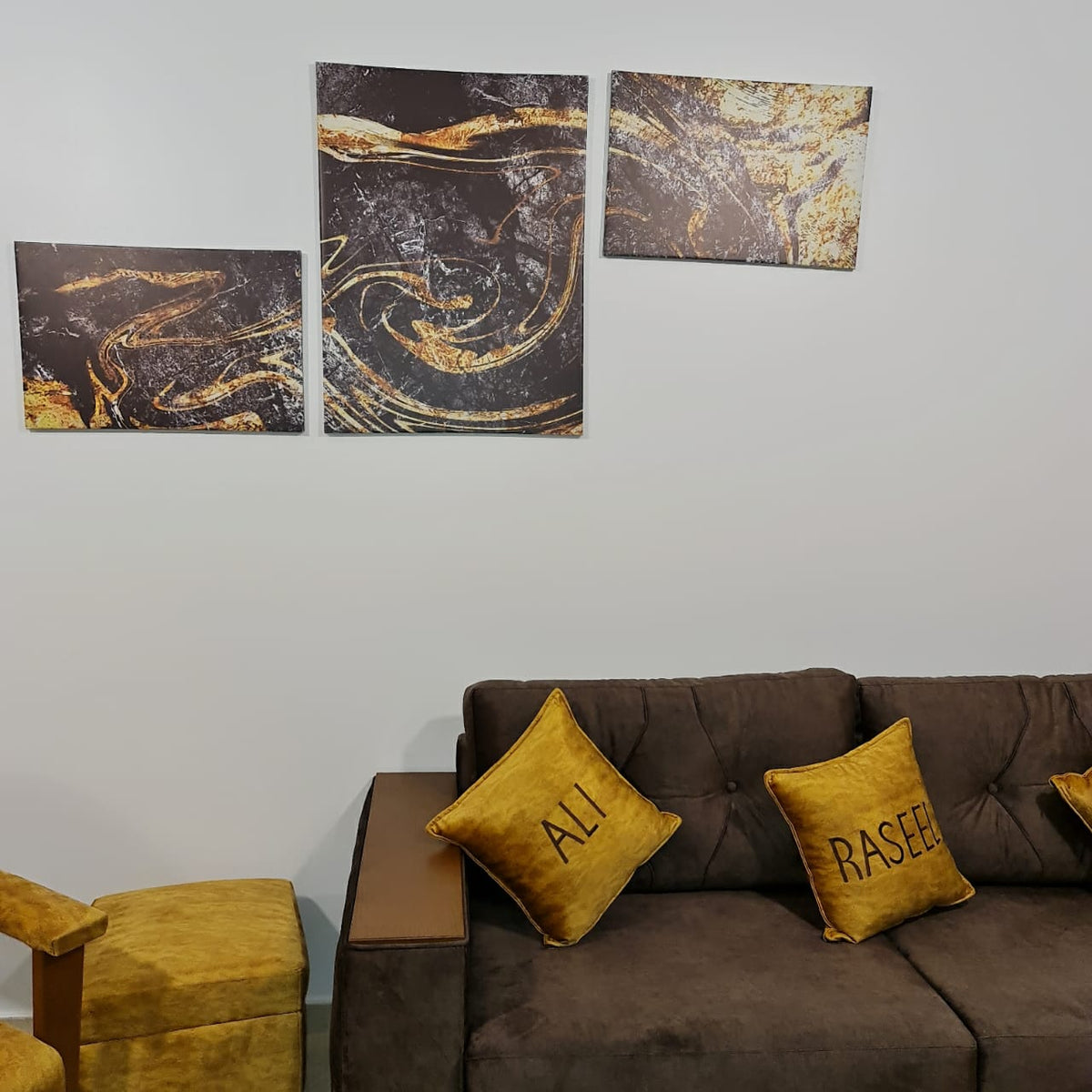 Gold black marble tableau – 5ouza3balat