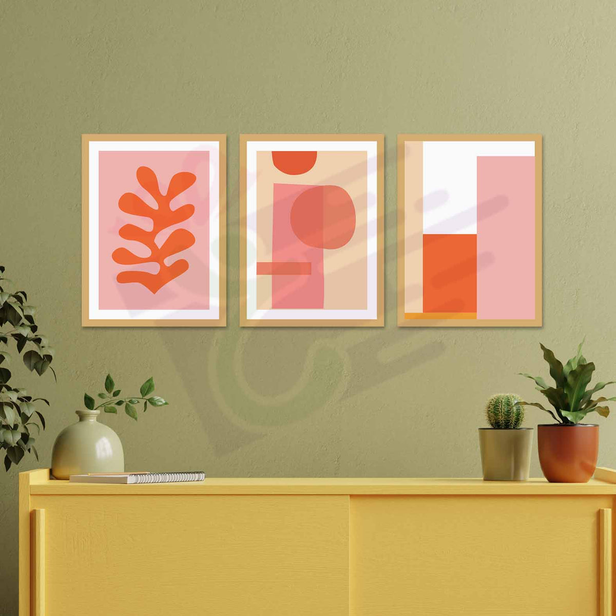 Leaf abstract tableau – 5ouza3balat