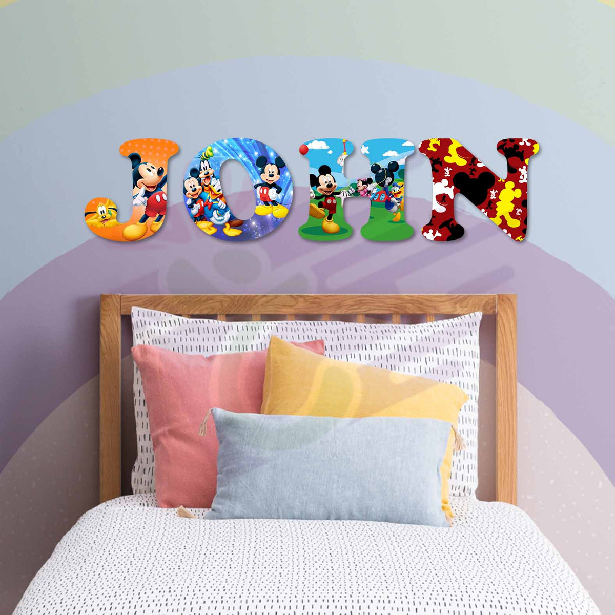Mickey name wall art – 5ouza3balat