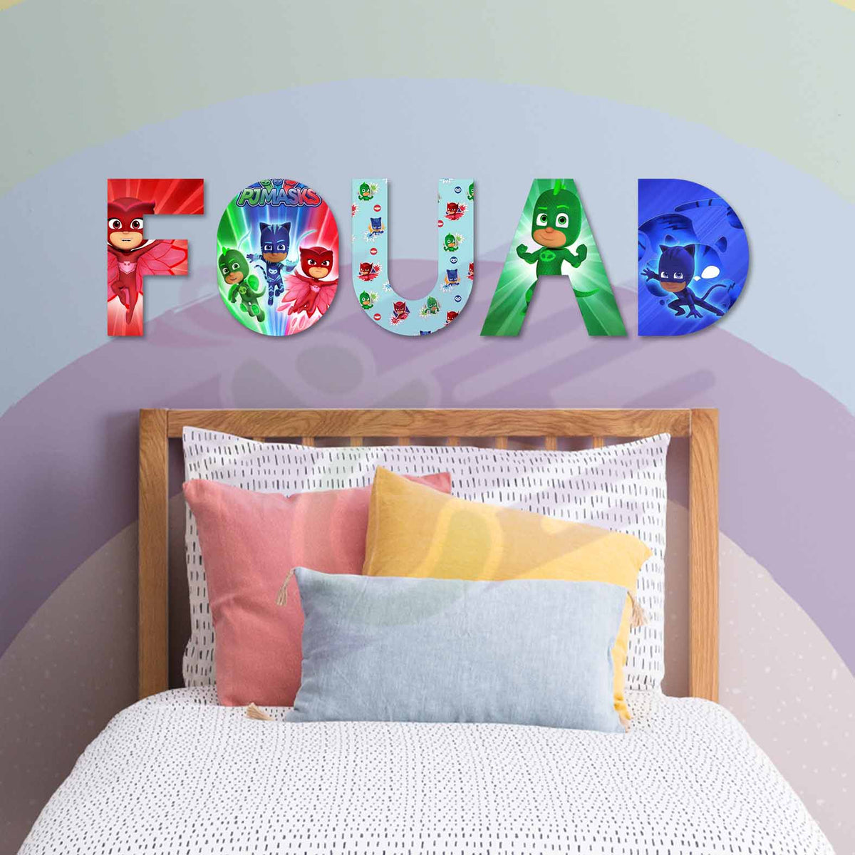 PJ mask name wall art – 5ouza3balat