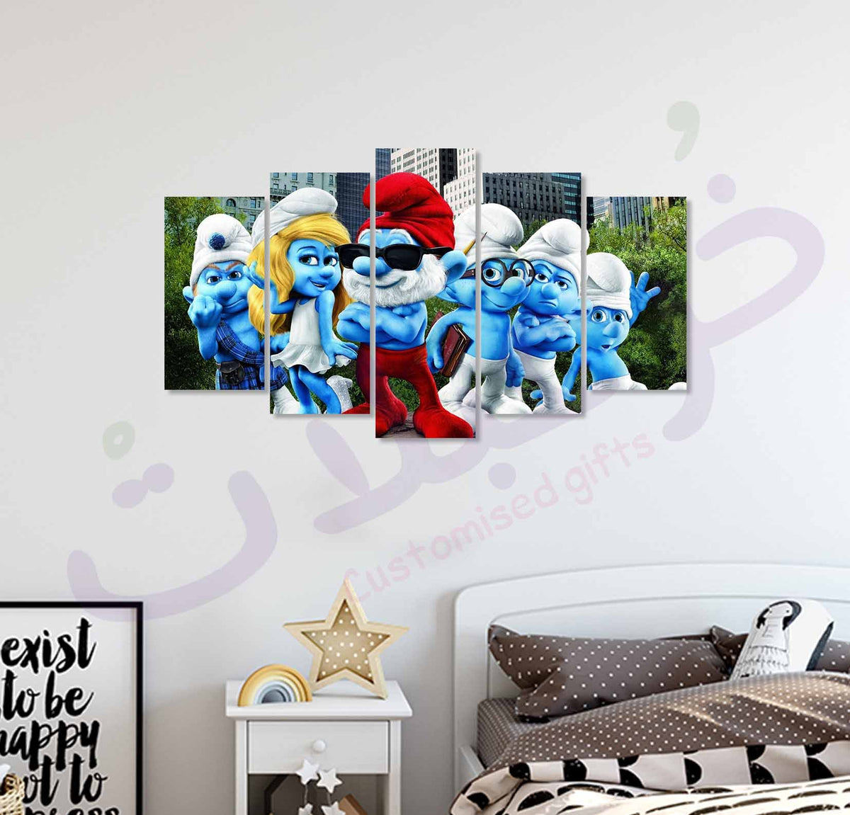 Smurf wall art – 5ouza3balat