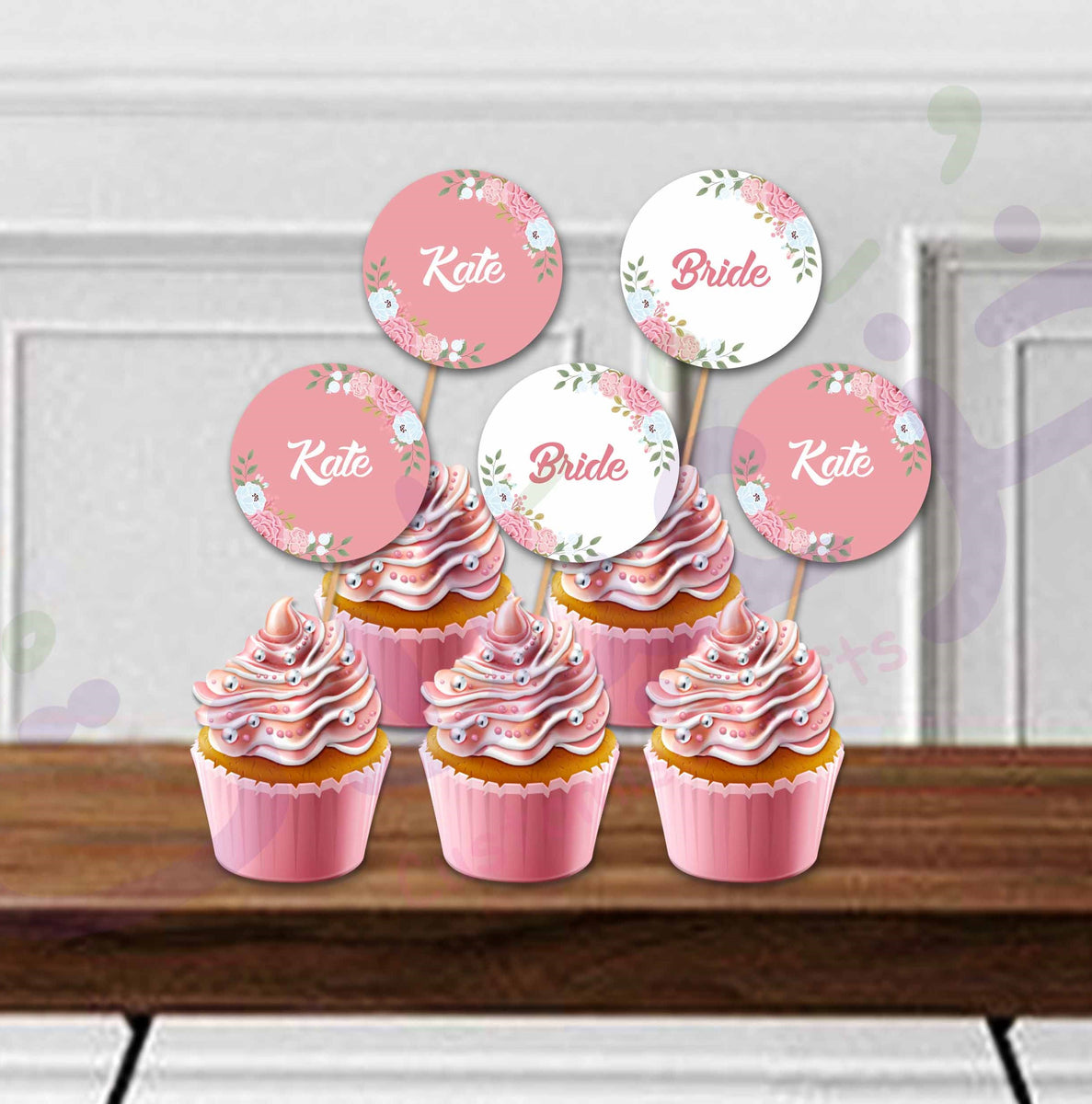 Wedding cupcake stick – 5ouza3balat