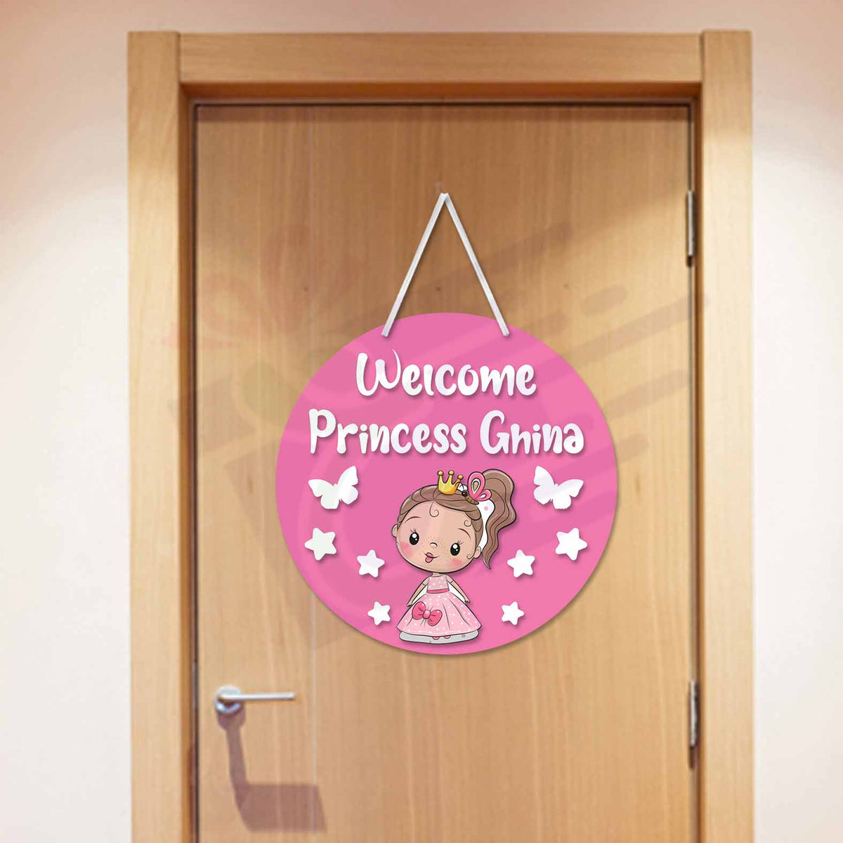 Welcome baby princess door dangler – 5ouza3balat