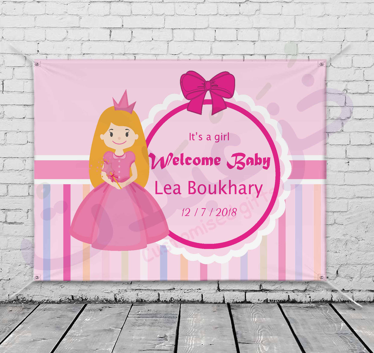 Welcome baby princess girl poster – 5ouza3balat